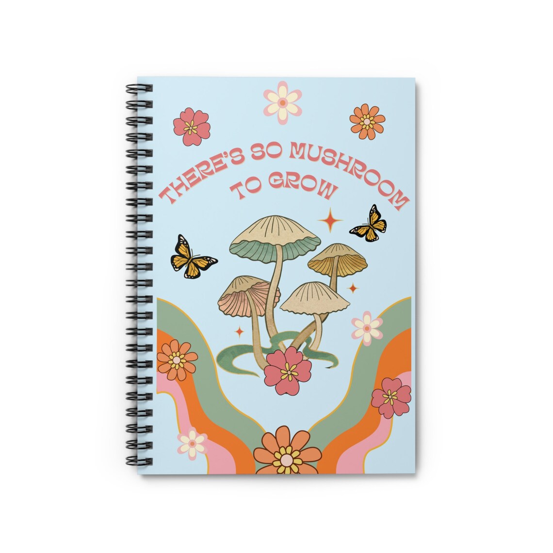 Mushroom Art Notebook • so Mushroom to Grow Journal • Spiral Notebook ...