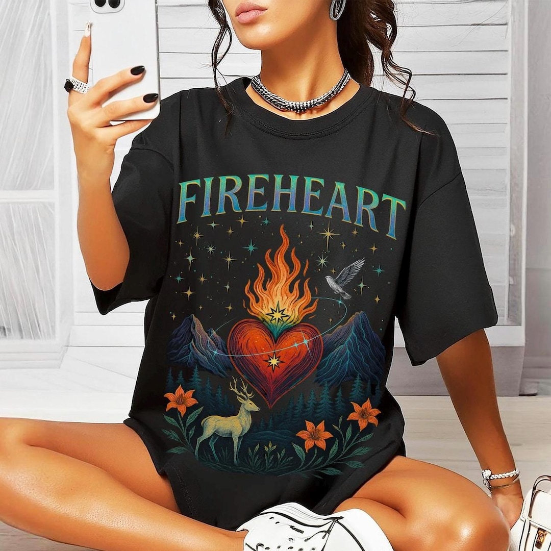 Fireheart Aelin Shirt, TOG, Throne of Glass, Booktok Fantasy Reader T ...