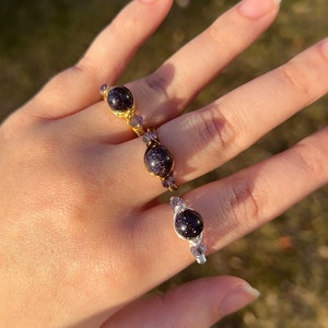 ACOTAR Inspired Ring Galaxy Ring City of Starlight Velaris Ring Blue ...