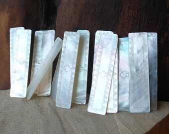 Antique Mother of Pearl Chinese Counters | Etsy UK