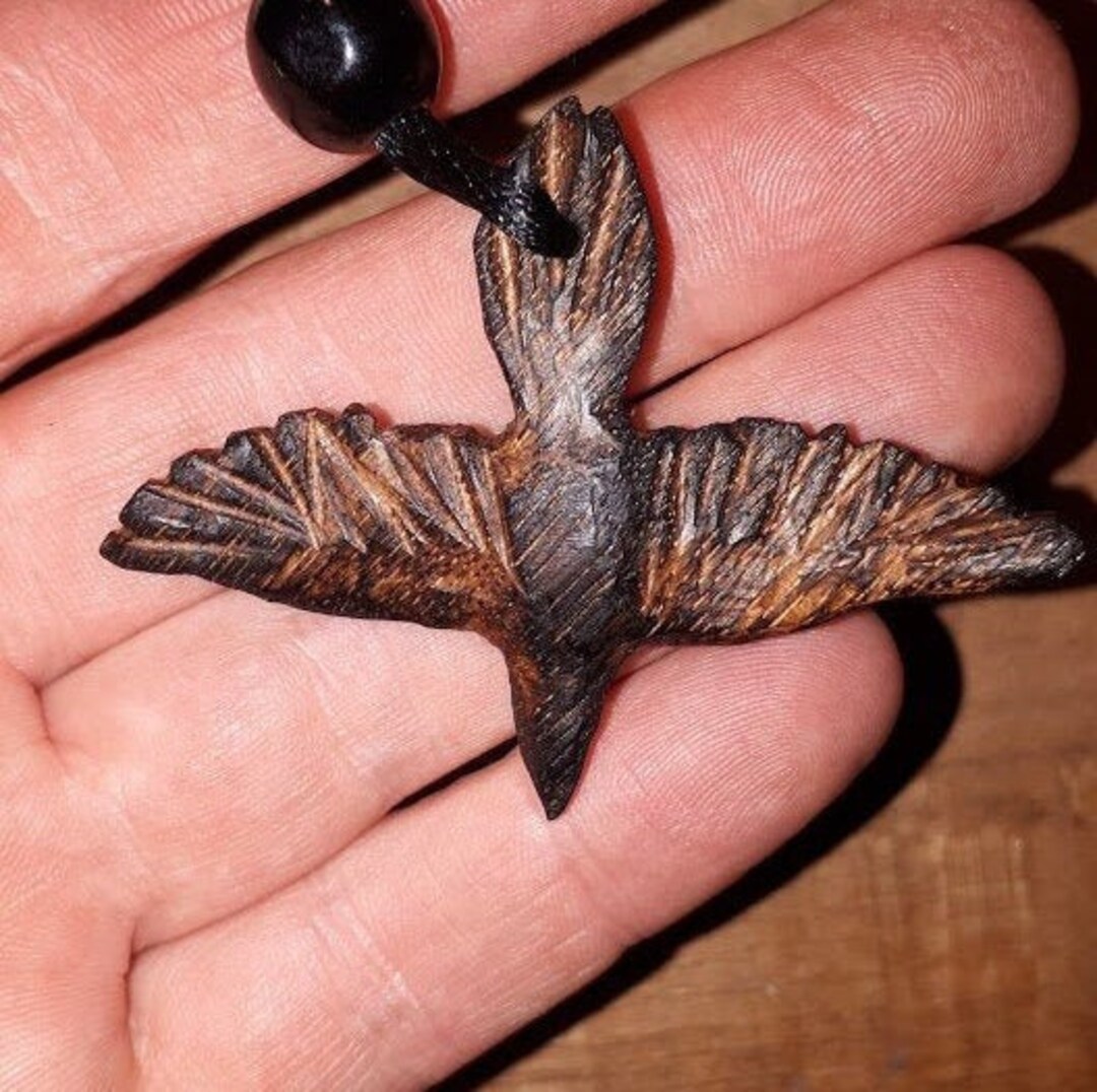 Hand Carved English Oak Raven - Etsy