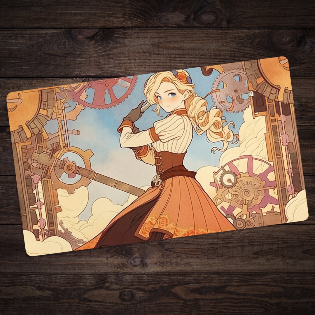 Desk Mat Steampunk Cutie Desktop Playmat - Etsy