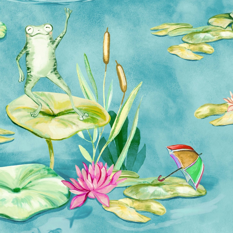 Frog Wallpaper - Etsy