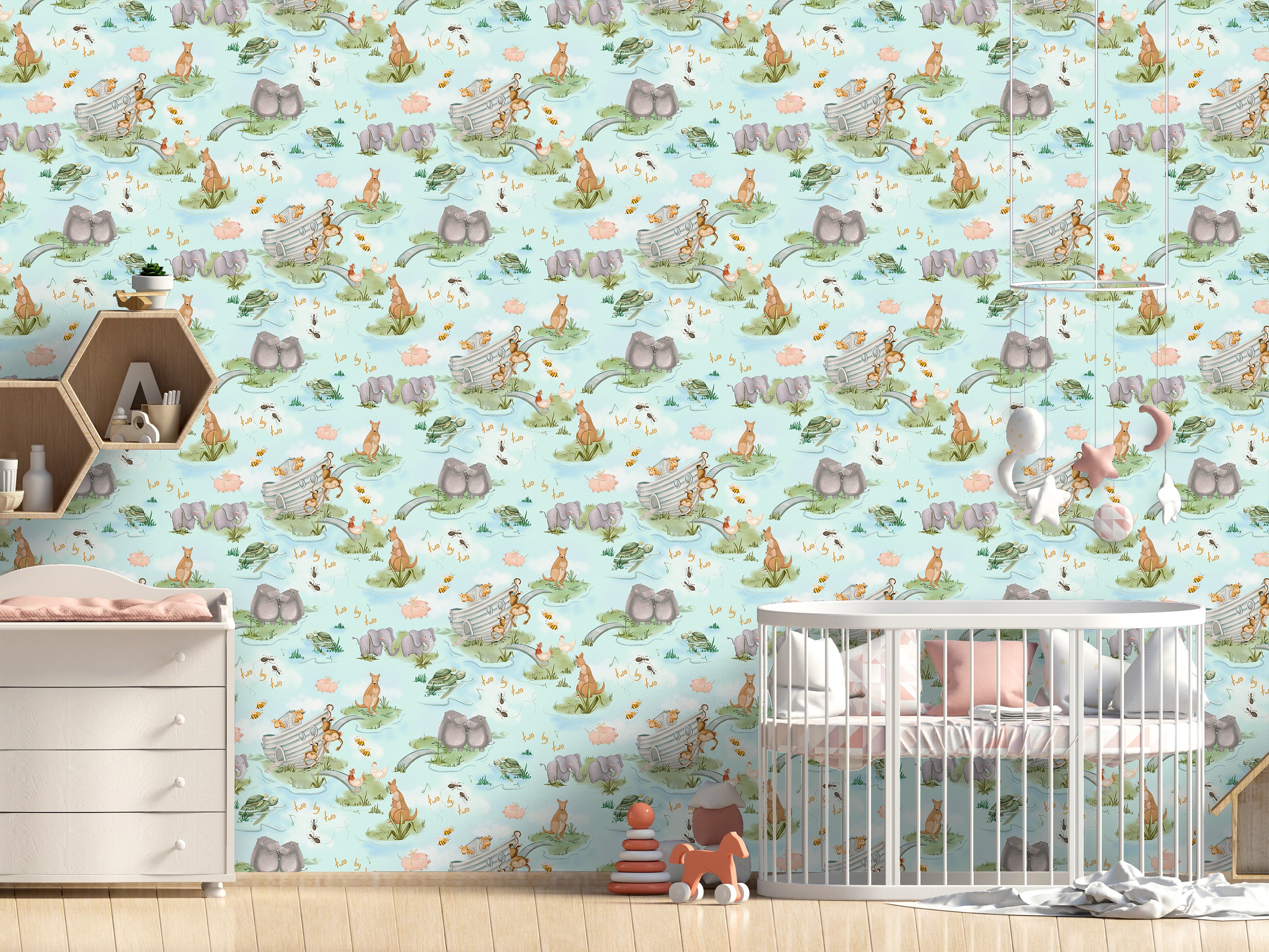 Noah's Ark Two by Two Wallpaper 'noah' - the Ants Went Marching Two by ...