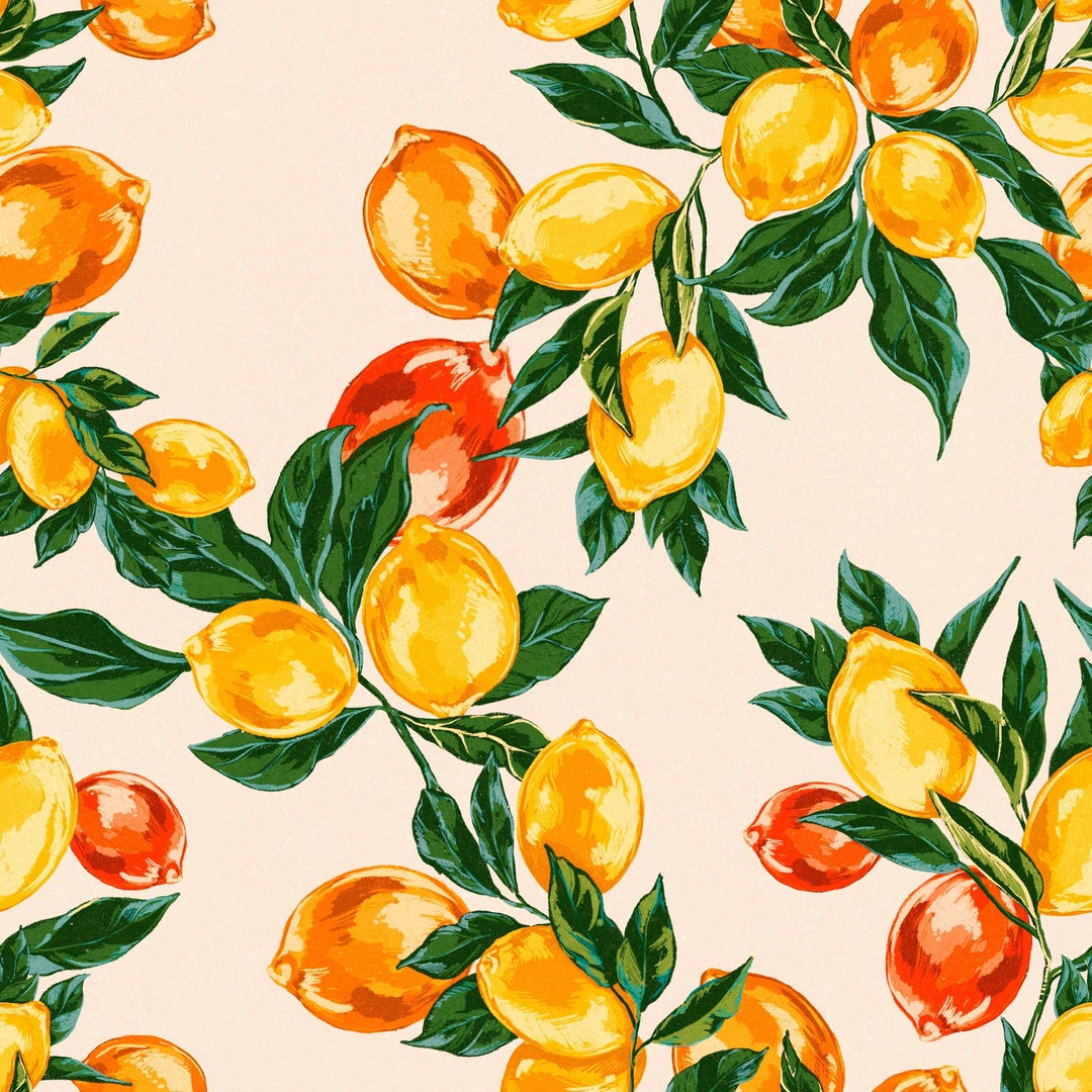 Lemon Wallpaper 'twist' by Eades & Draw Available in 4 Colours Classic ...