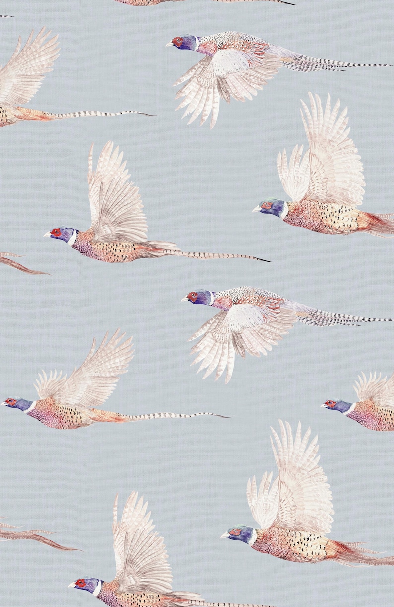 Pheasant Wallpaper - 'flight' Available in 4 Colours - Country ...