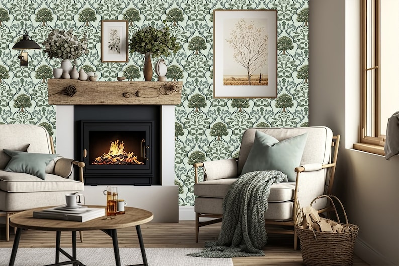 Oak Tree Wallpaper quercus by Eades & Draw Classic Country Wallpaper ...