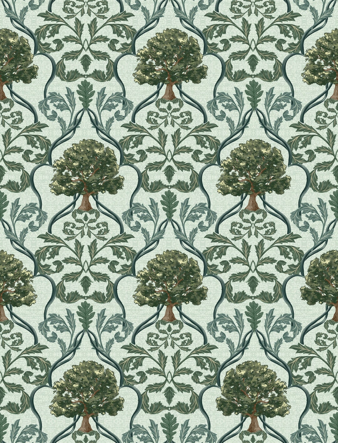 Oak Tree Wallpaper quercus by Eades & Draw Classic Country Wallpaper ...