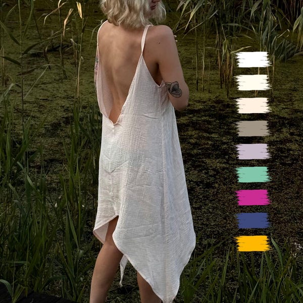 Open Back Sundress - Etsy
