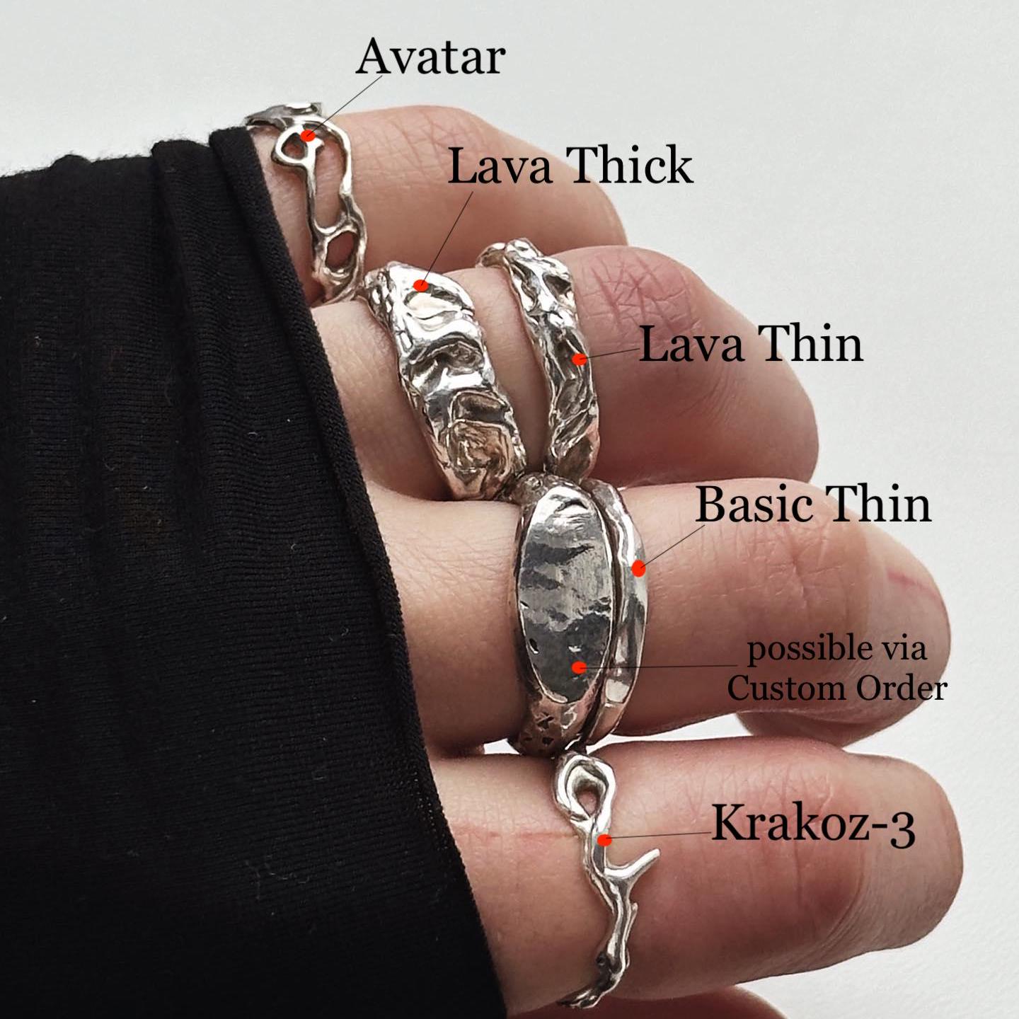 Silver Stackable Rings • Nature Inspired Jewelry • Handcrafted Boho ...