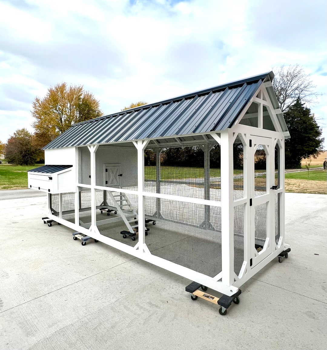 Chicken Coop - Chicken Run - Custom Chicken Coop 5x15 - Etsy