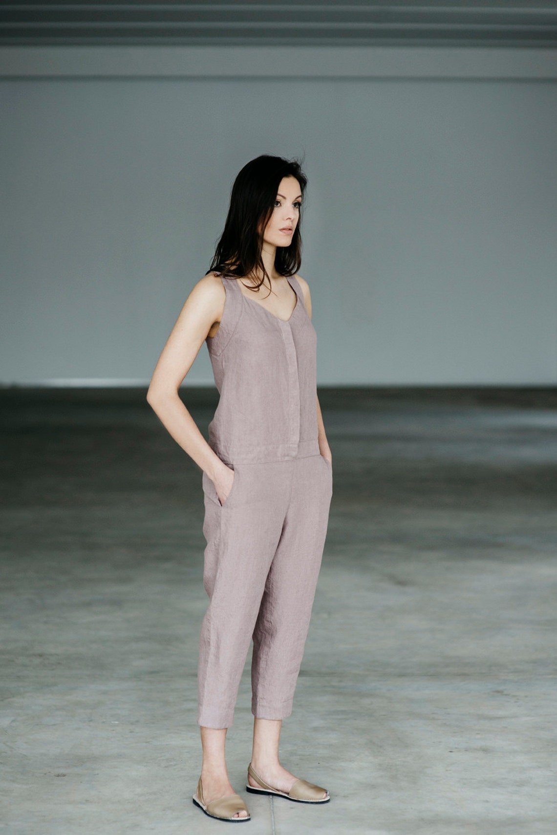 Linen Jumpsuit Motumo 15K5 We Are Very Sorry-we Finished the Original ...