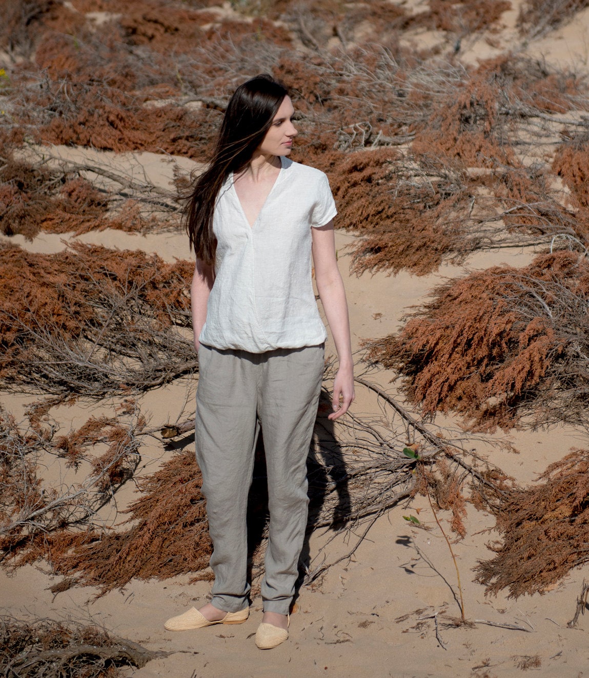 Linen Blouse Motumo 16P2 - Etsy