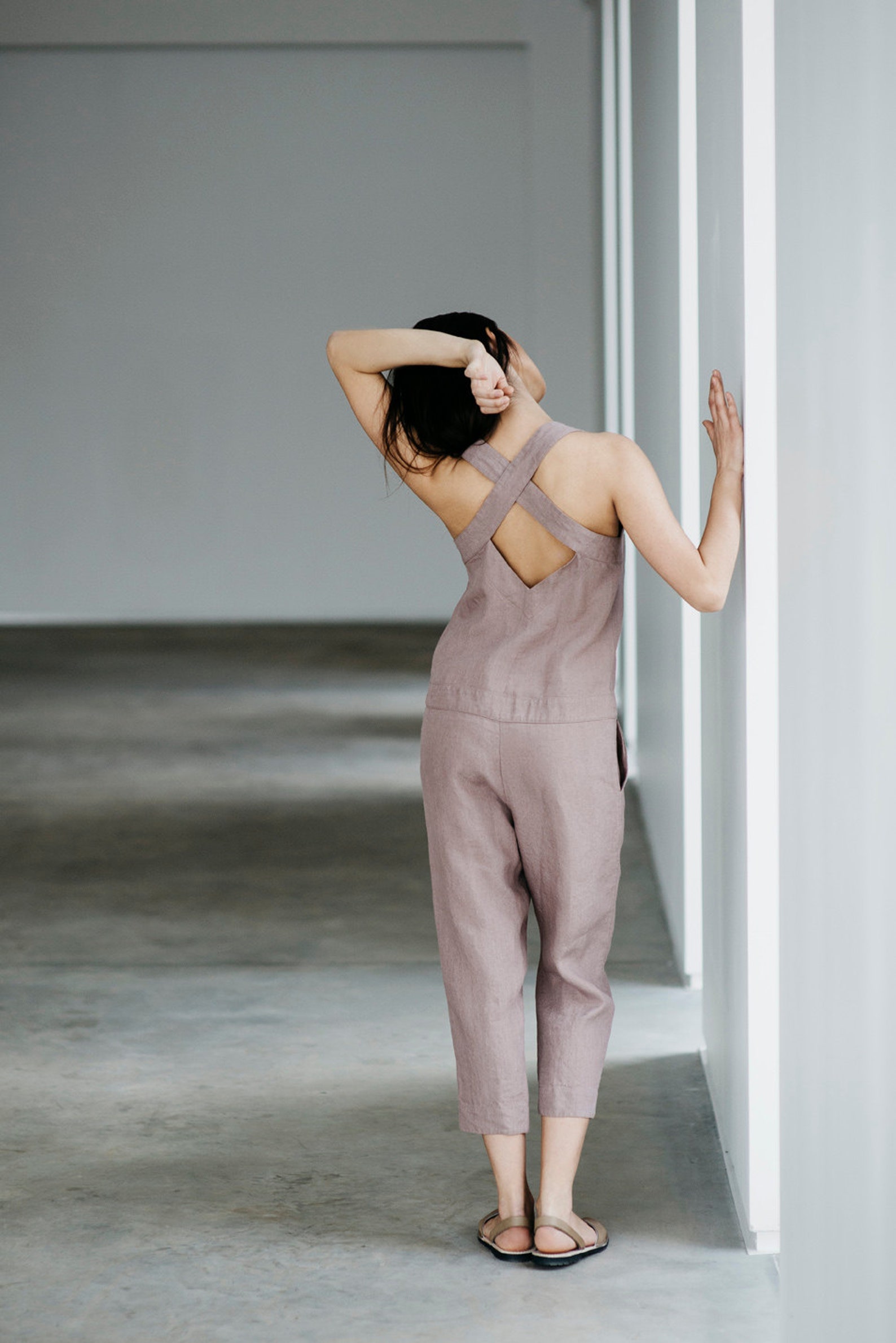 Linen Jumpsuit Motumo 15K5 We Are Very Sorry-we Finished the Original ...