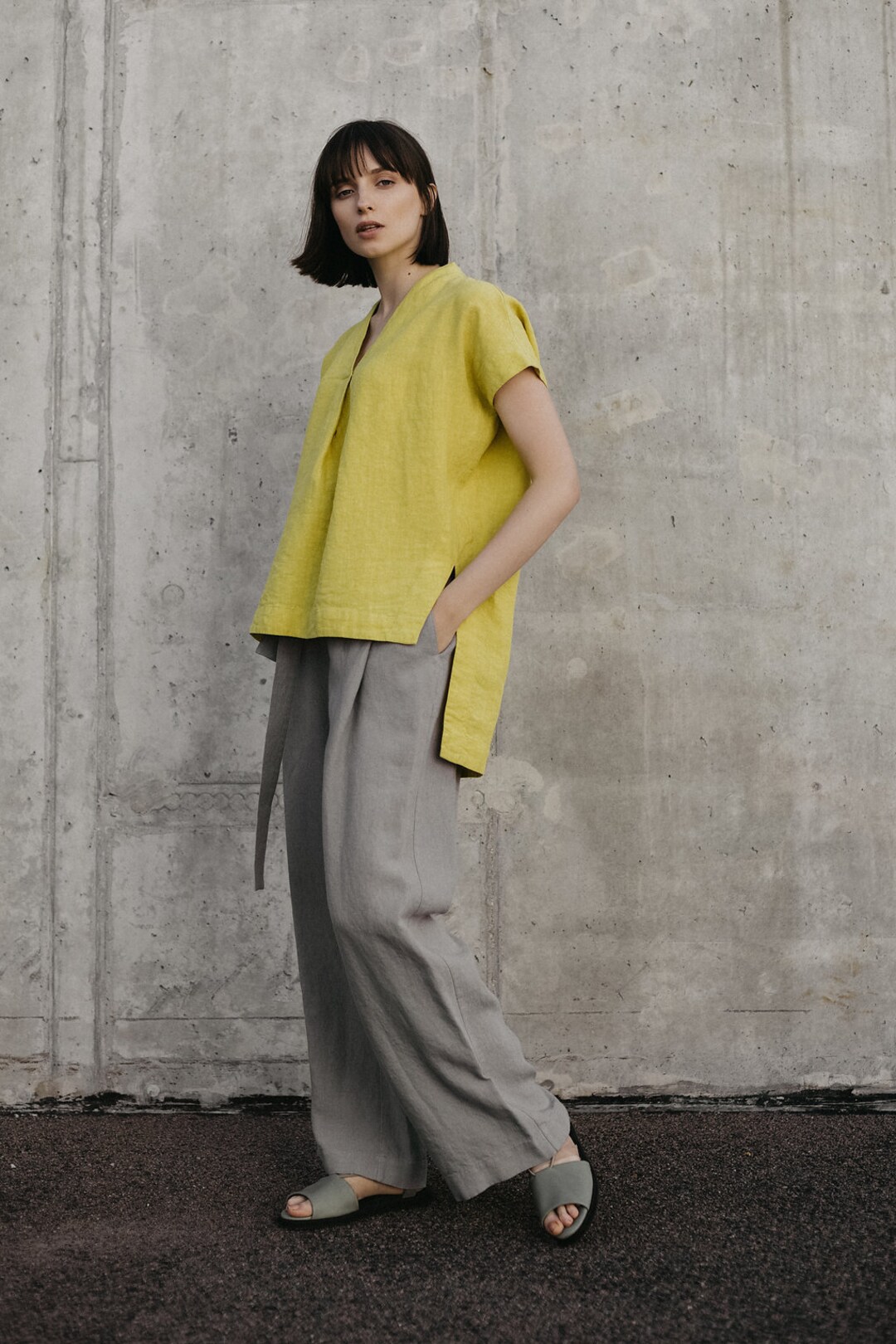 Linen Blouse Motumo – 18P1 - Etsy