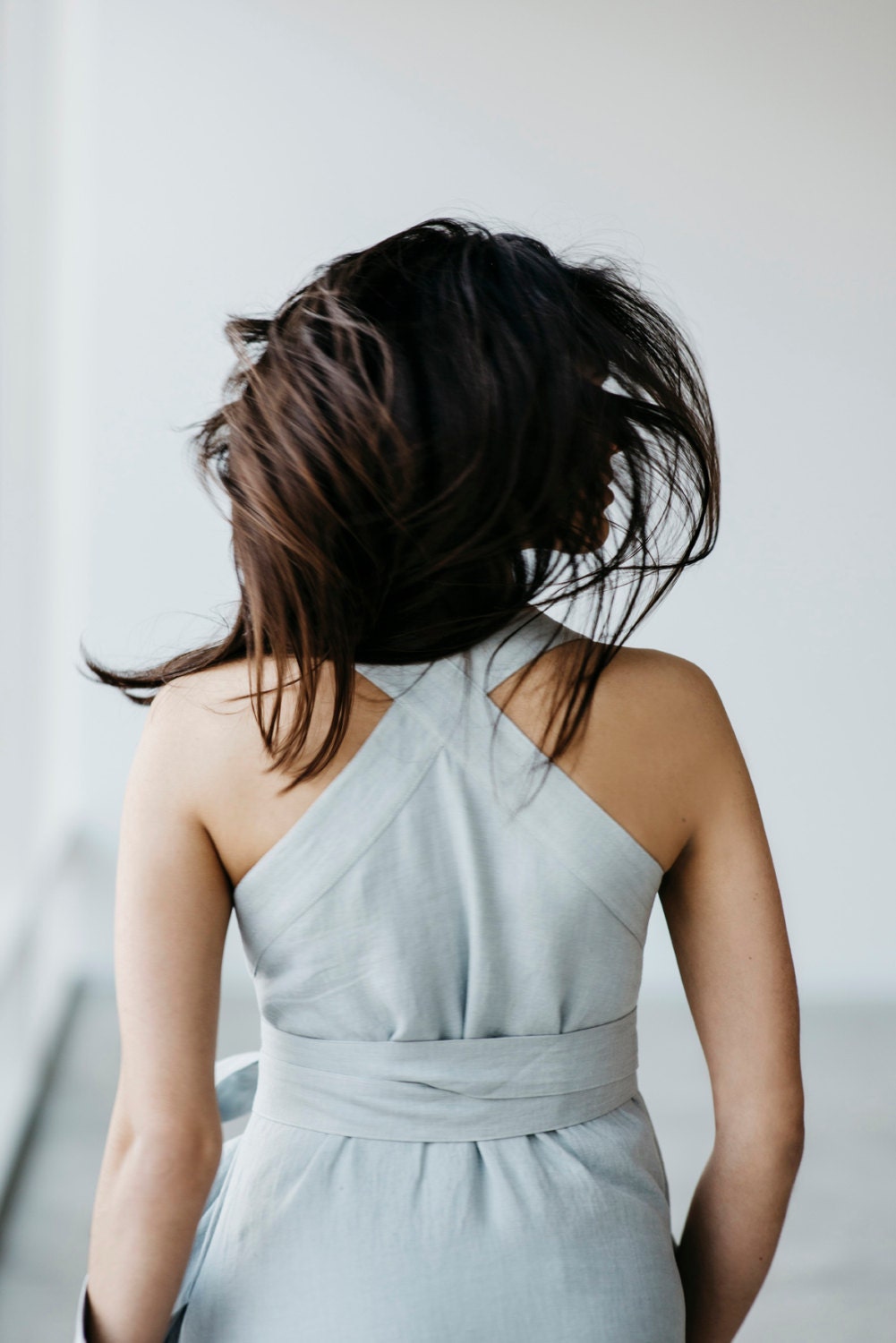 Linen Dress Motumo 15S11 / Summer Linen Dress / Washed Linen - Etsy