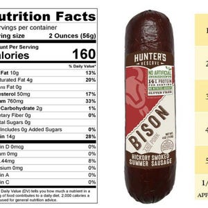 Hunters Reserve Taste of the Wild Summer Sausages Hickory Smoked 5 Wild ...