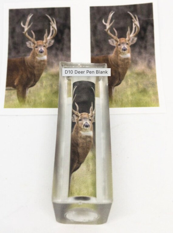 D10 Deer Pen Blank Acrylic Label Cast Pen Blank for Bolt - Etsy
