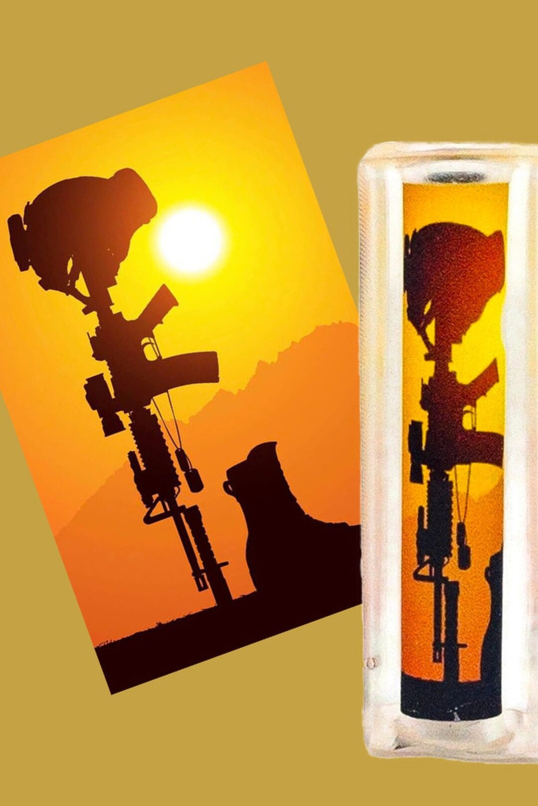 Soldier Cross at Sunset Label Cast Blank: Fits 30 Caliber or Sierra - Etsy