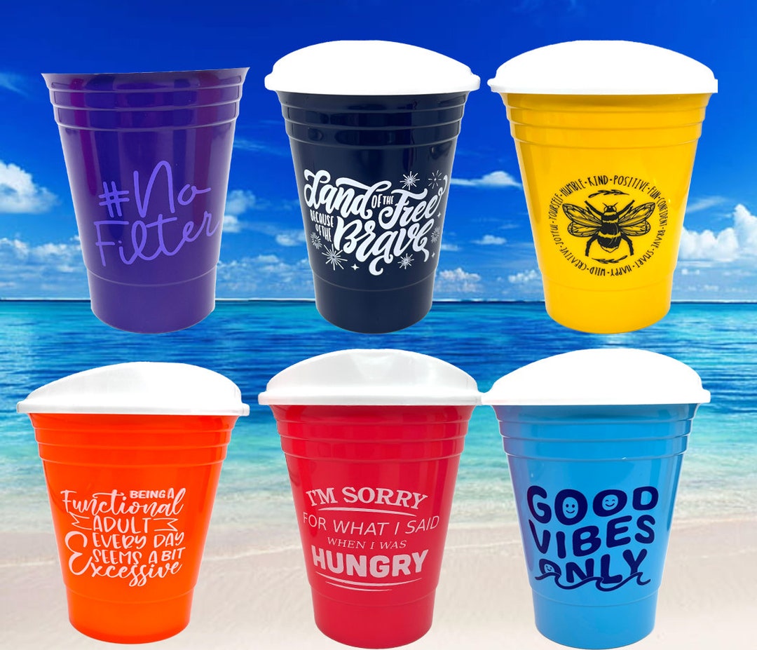 Poly Party Cups - NOVELTY MIX 6 Ct Double Insulated Hot/cold Cups With ...