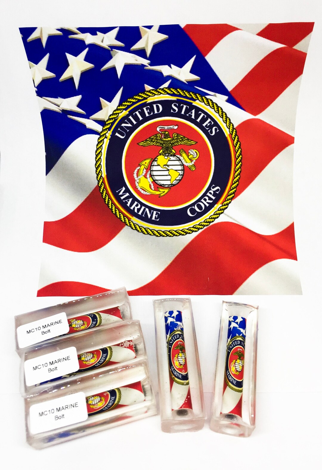 MC10 Licensed Marine Corps Label Cast Blank: Fits 30 Caliber or Sierra ...