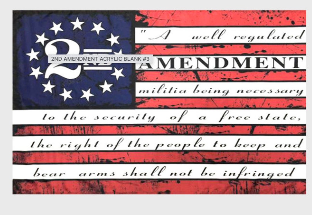2ND AMENDMENT ACRYLIC BLANK #3 Acrylic Label Cast Pen Blank for Bolt ...