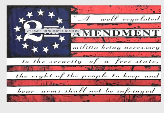 2ND AMENDMENT ACRYLIC BLANK 3 Acrylic Label Cast Pen Blank - Etsy