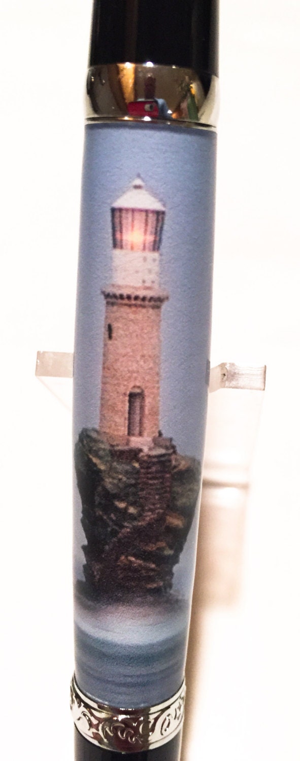 Lighthouse Pen Blank solitaire - Etsy