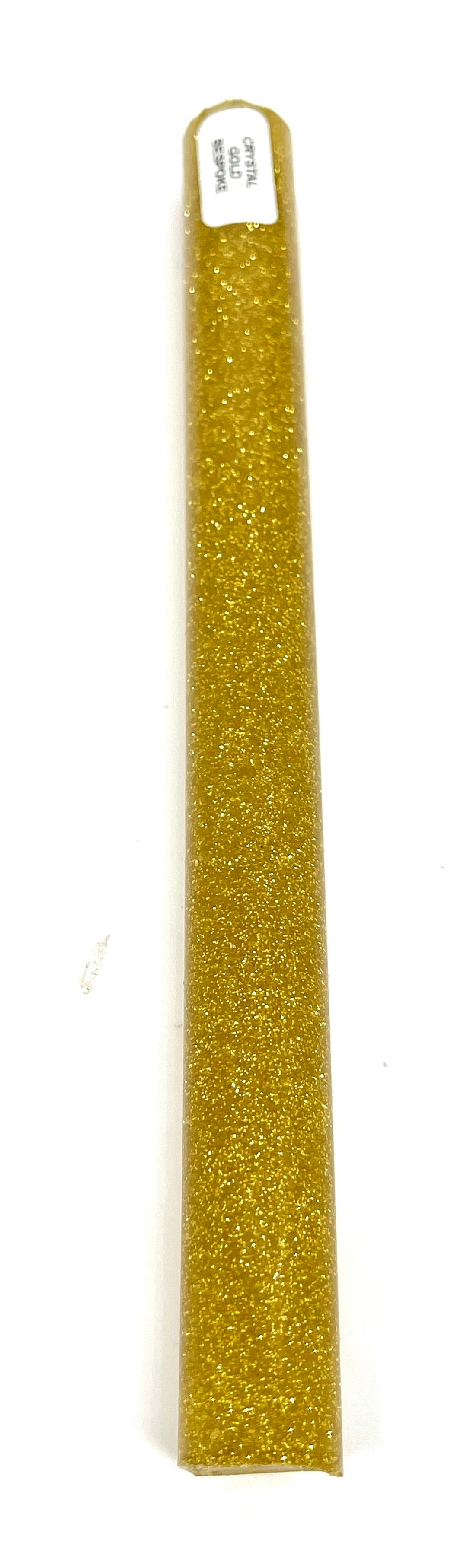 Bespoke CRYSTAL GOLD Round Pen Rods Blanks - Cast With High Pressure ...