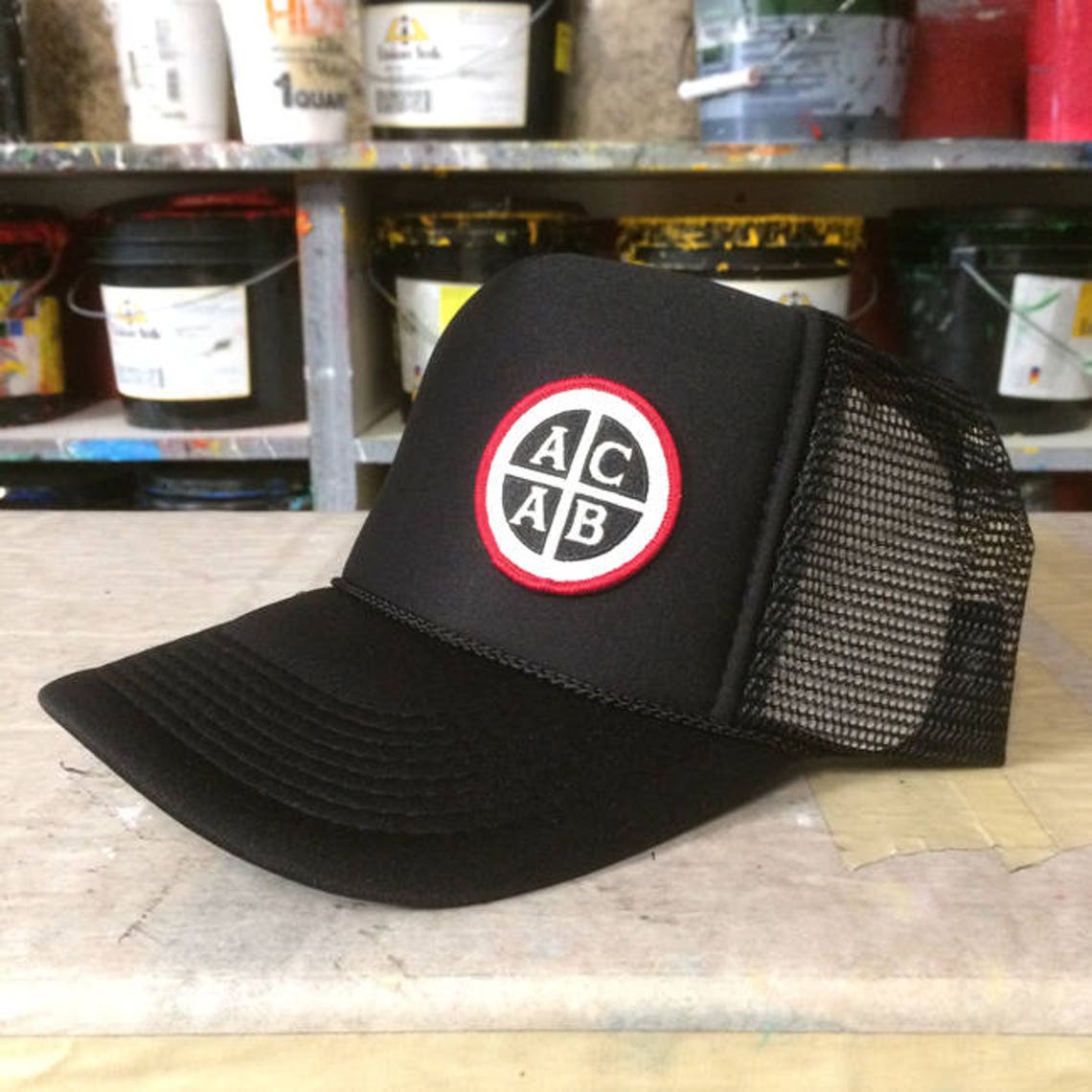 ACAB Trucker Cap by Seven 13 Productions Skate Punk Patch on - Etsy