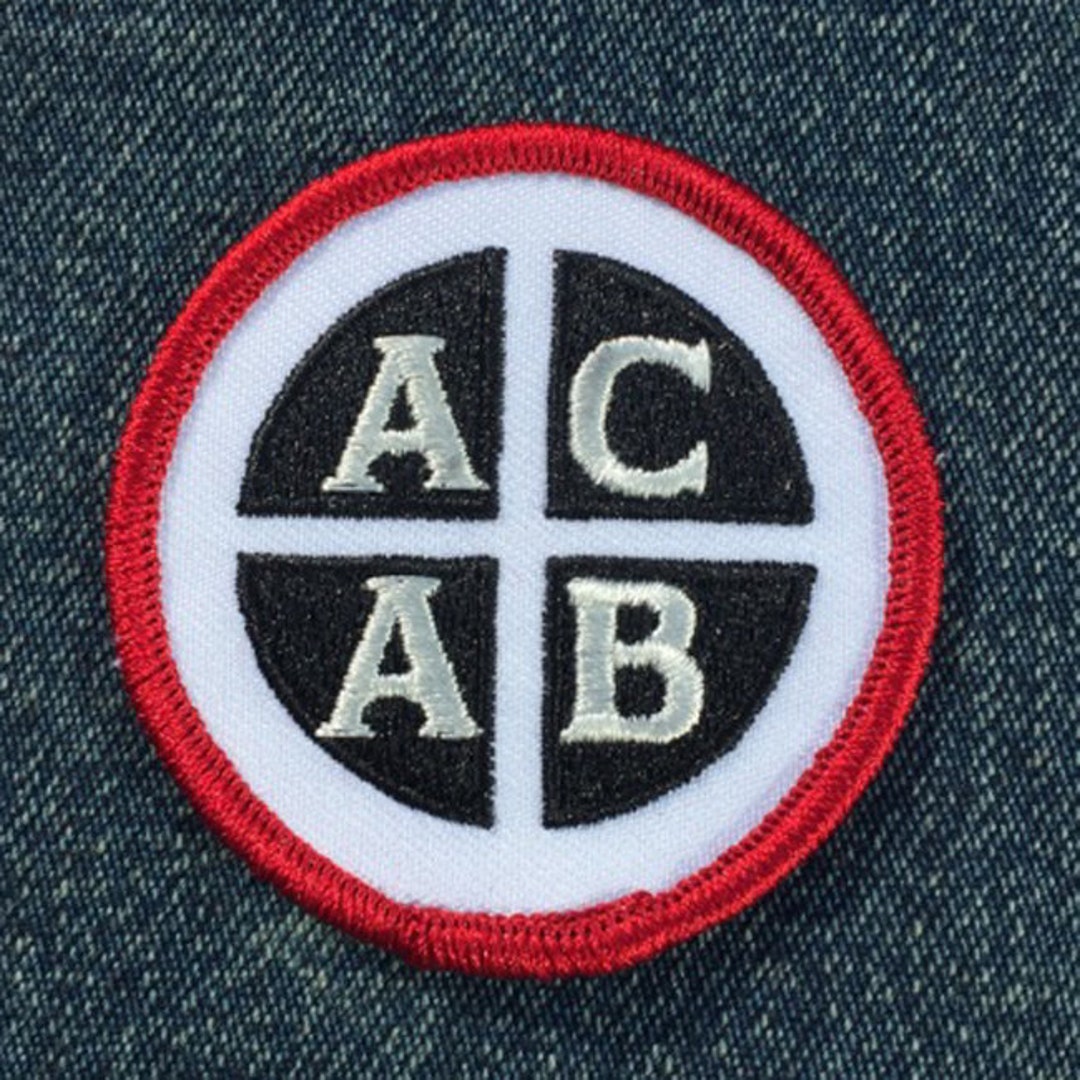 Embroidered ACAB Punk Rock Patch Iron on A.C.A.B. by Seven 13 ...