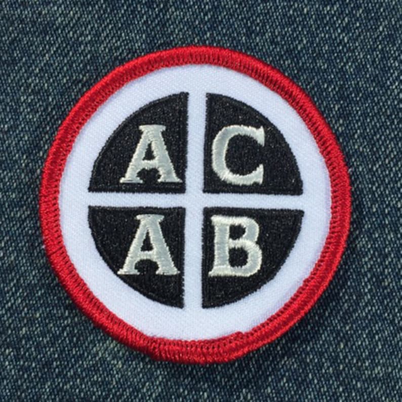 Embroidered ACAB Punk Rock Patch Iron on A.C.A.B. by Seven 13 - Etsy