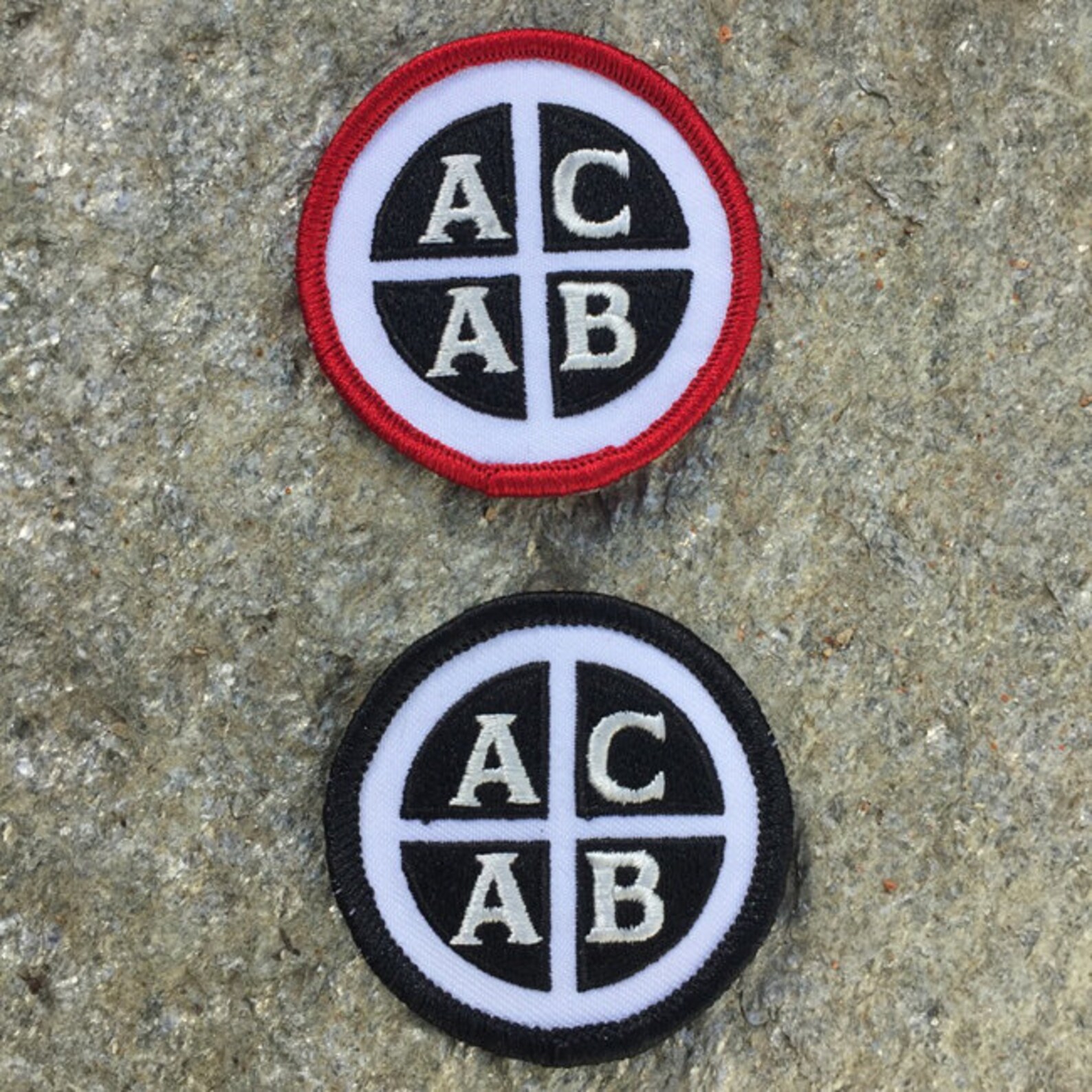Embroidered ACAB Punk Rock Patch Iron on A.C.A.B. by Seven 13 - Etsy