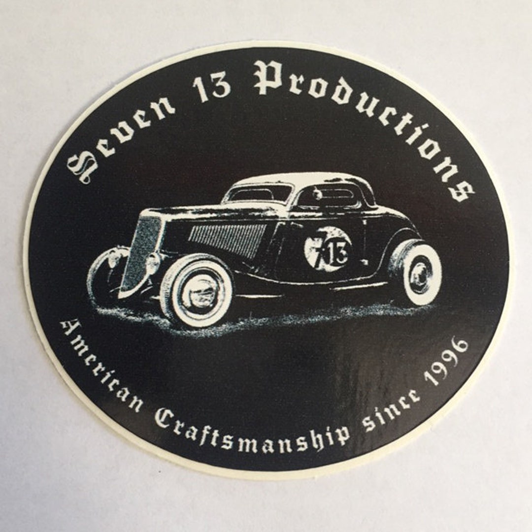 Seven 13 Productions Three Window Coupe Sticker - Etsy