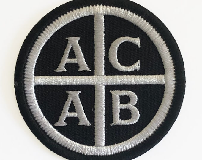 Embroidered 2.5 ACAB Punk Rock Patch Iron on A.C.A.B. by Seven 13 ...
