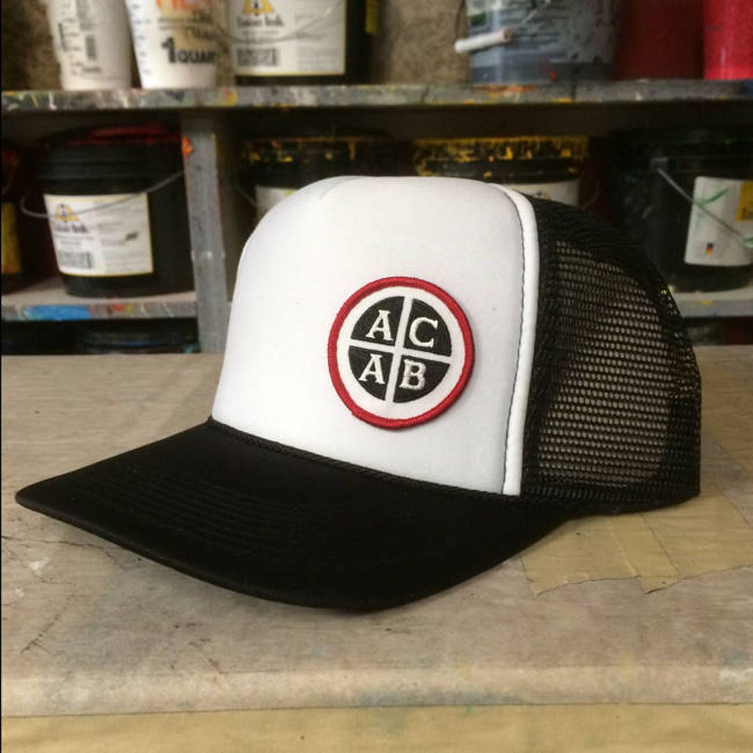 ACAB Trucker Cap by Seven 13 Productions Skate Punk Patch on Mesh Back ...