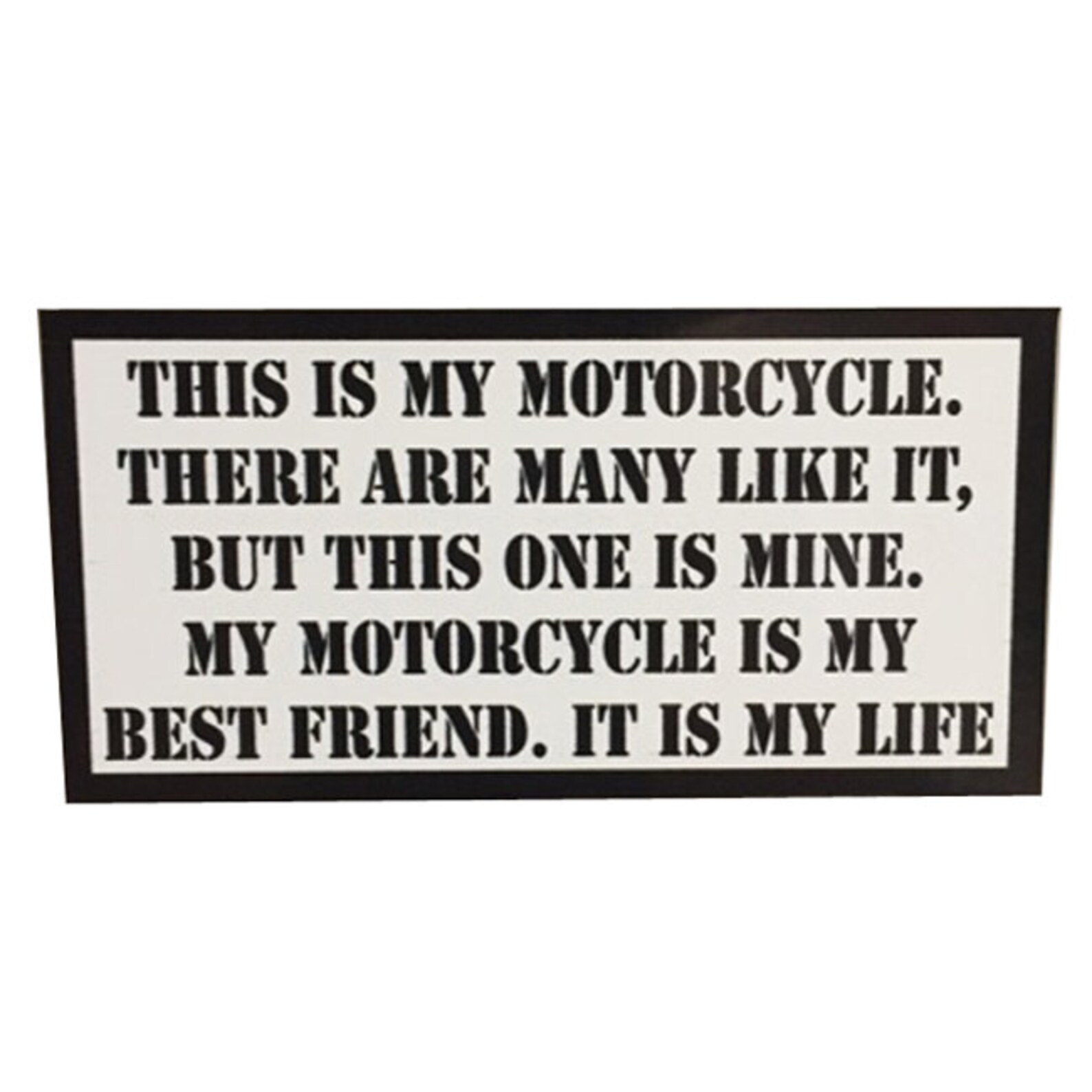 This is My Motorcycle Rifleman's Creed Sticker by Seven 13 Productions ...