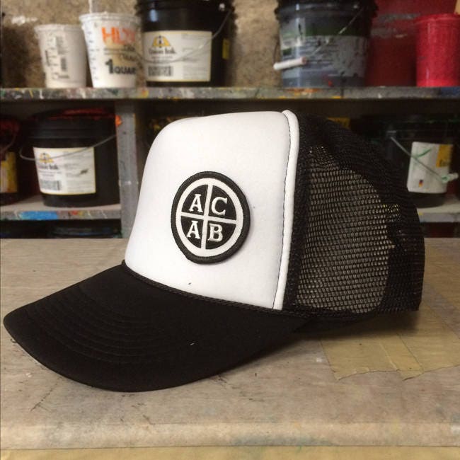 ACAB Trucker Cap by Seven 13 Productions Skate Punk Patch on Mesh Back ...