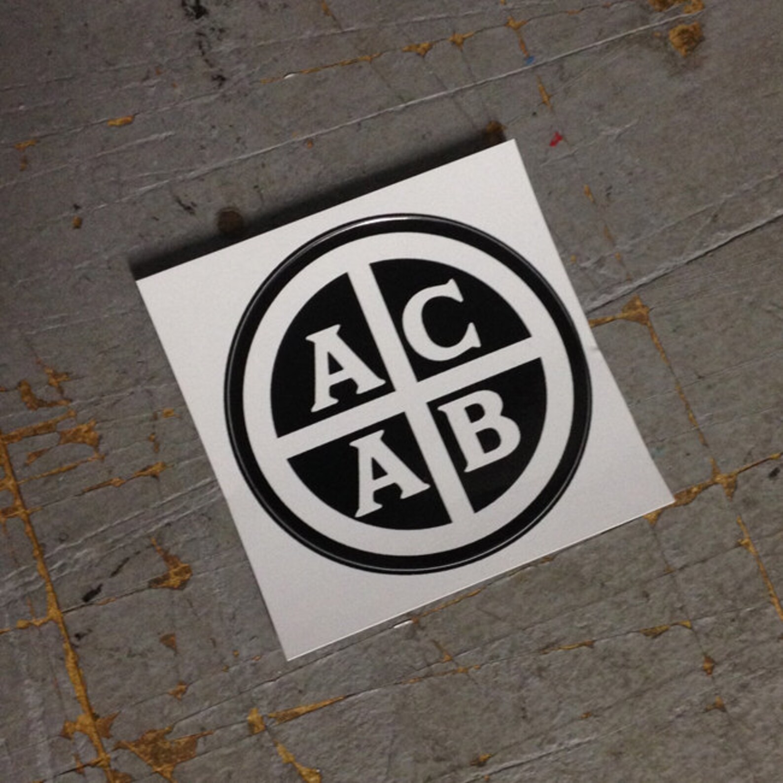 ACAB Vinyl Sticker by Seven 13 Productions - Etsy