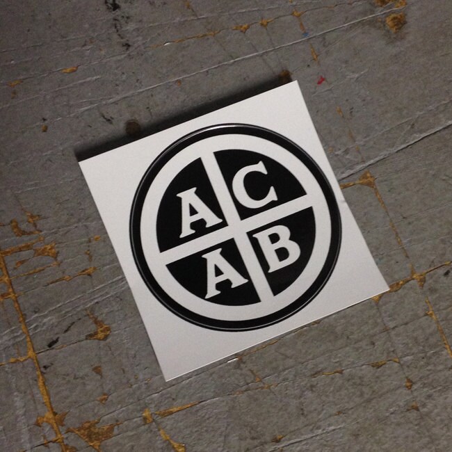 ACAB Vinyl Sticker by Seven 13 Productions - Etsy