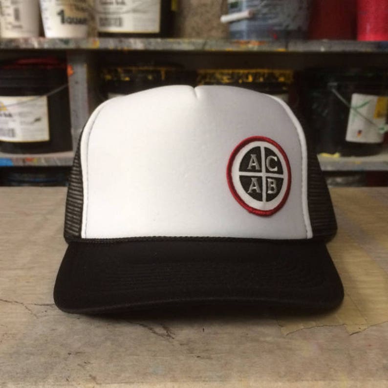 ACAB Trucker Cap by Seven 13 Productions Skate Punk Patch on | Etsy