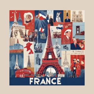 France Printable Poster Bundle - Etsy