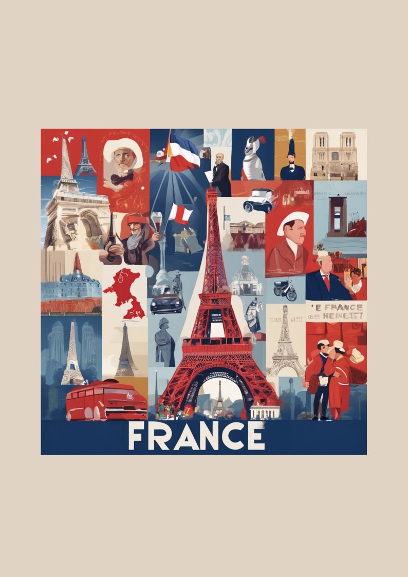 France Printable Poster Bundle - Etsy