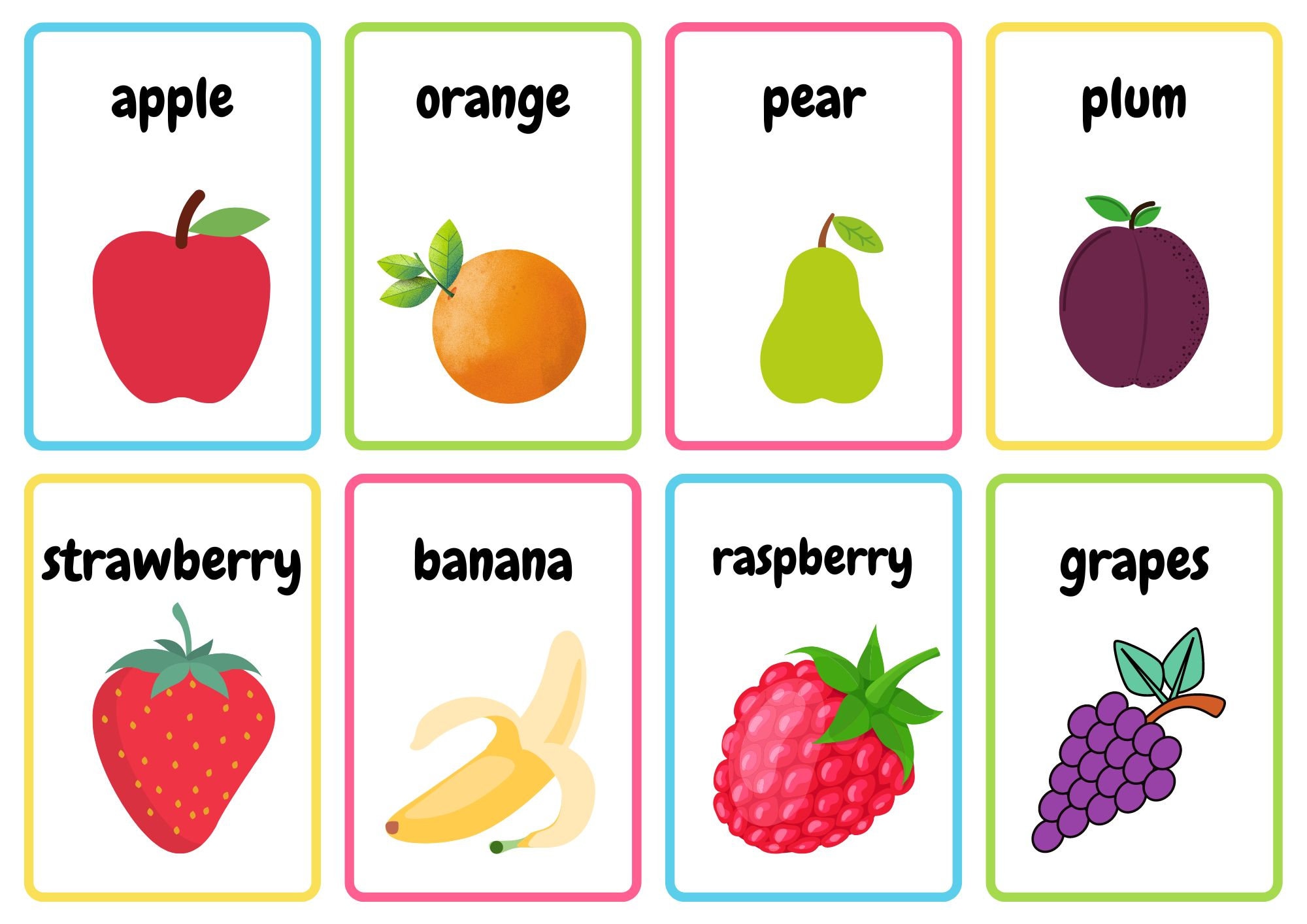 English ESL Basic Vocabulary Printable Flashcards Bundle - Etsy