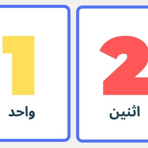 Arabic Numbers Printable Flashcards - Etsy