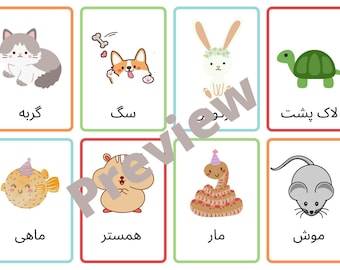 Persian Alphabet Flashcards, Farsi Alphabet Flashcards, Printable ...