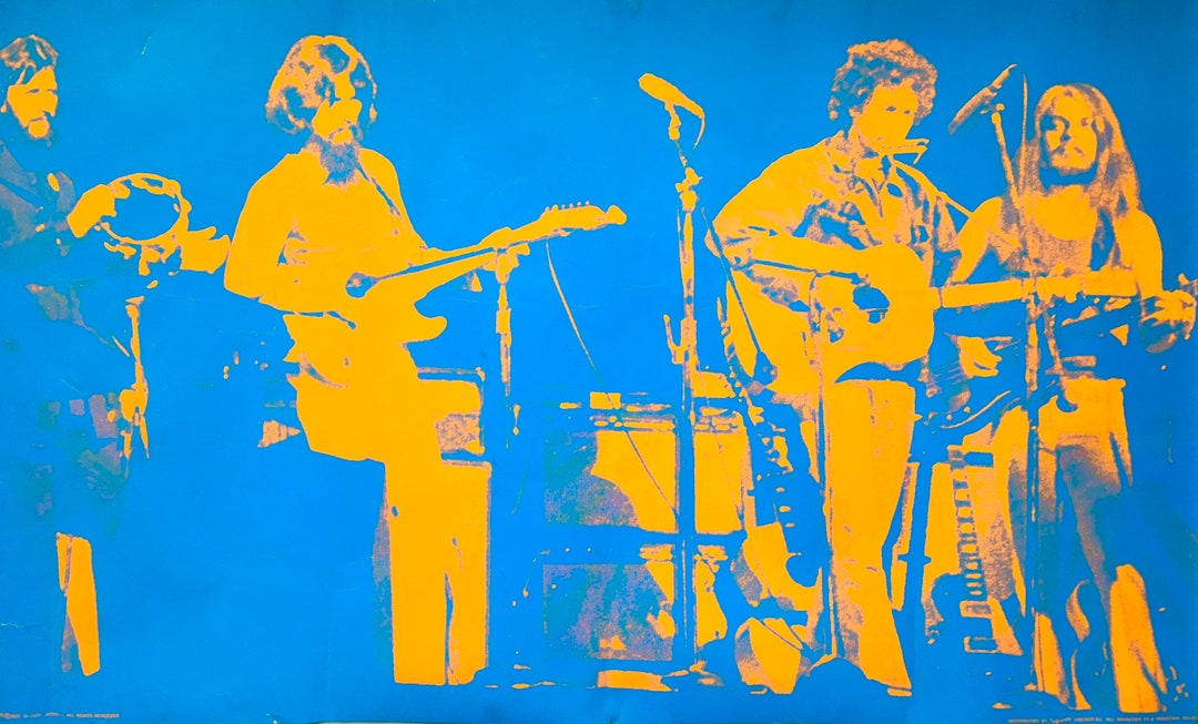 RARE Black Light Day Glo Original Vintage 1971 CONCERT for BANGLADESH ...