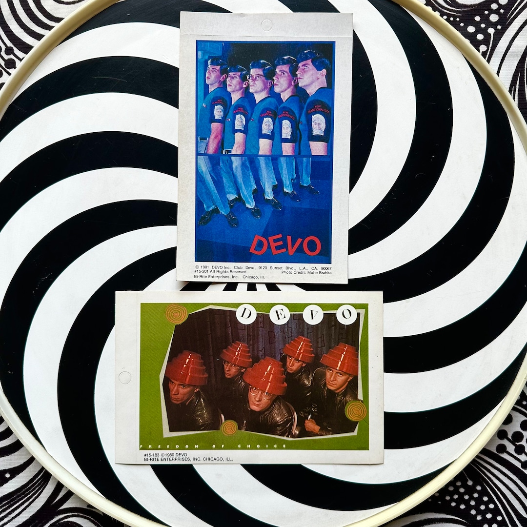 3 Choices Vintage 1980 DEVO New Wave Mini Poster Sticker UNUSED Deadstock! - Etsy