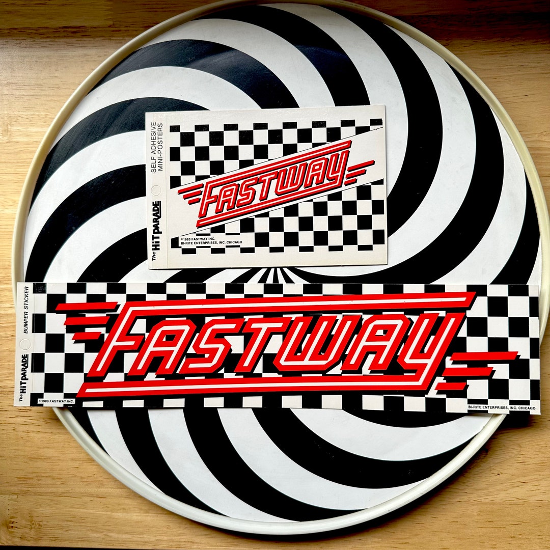 3 Choices Vintage 1983 FASTWAY Motorhead HARD ROCK Bumper Sticker ...