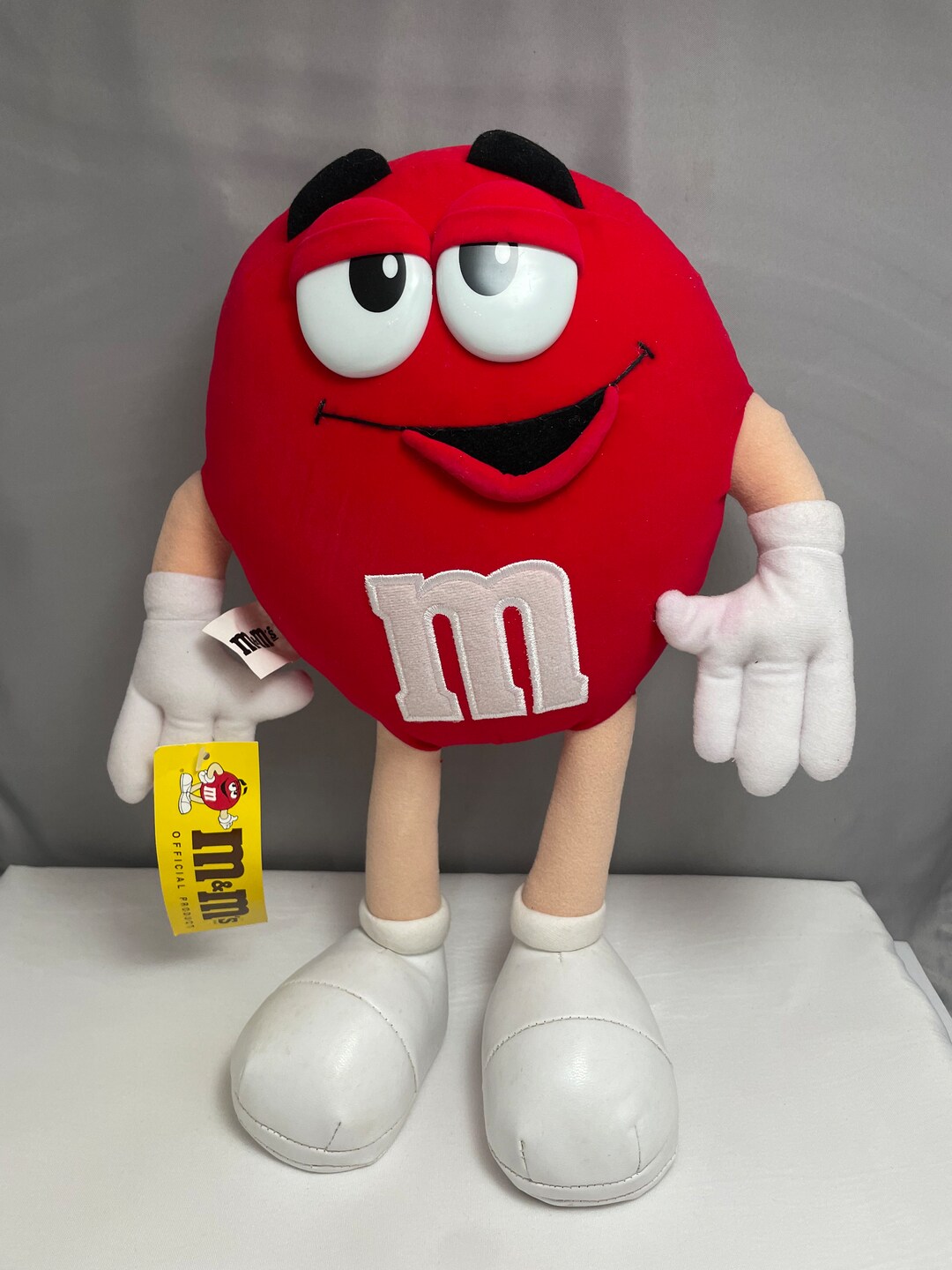 1997 Red M&m's Plush Doll 14, Vintage Collectible Toy, Red Character ...